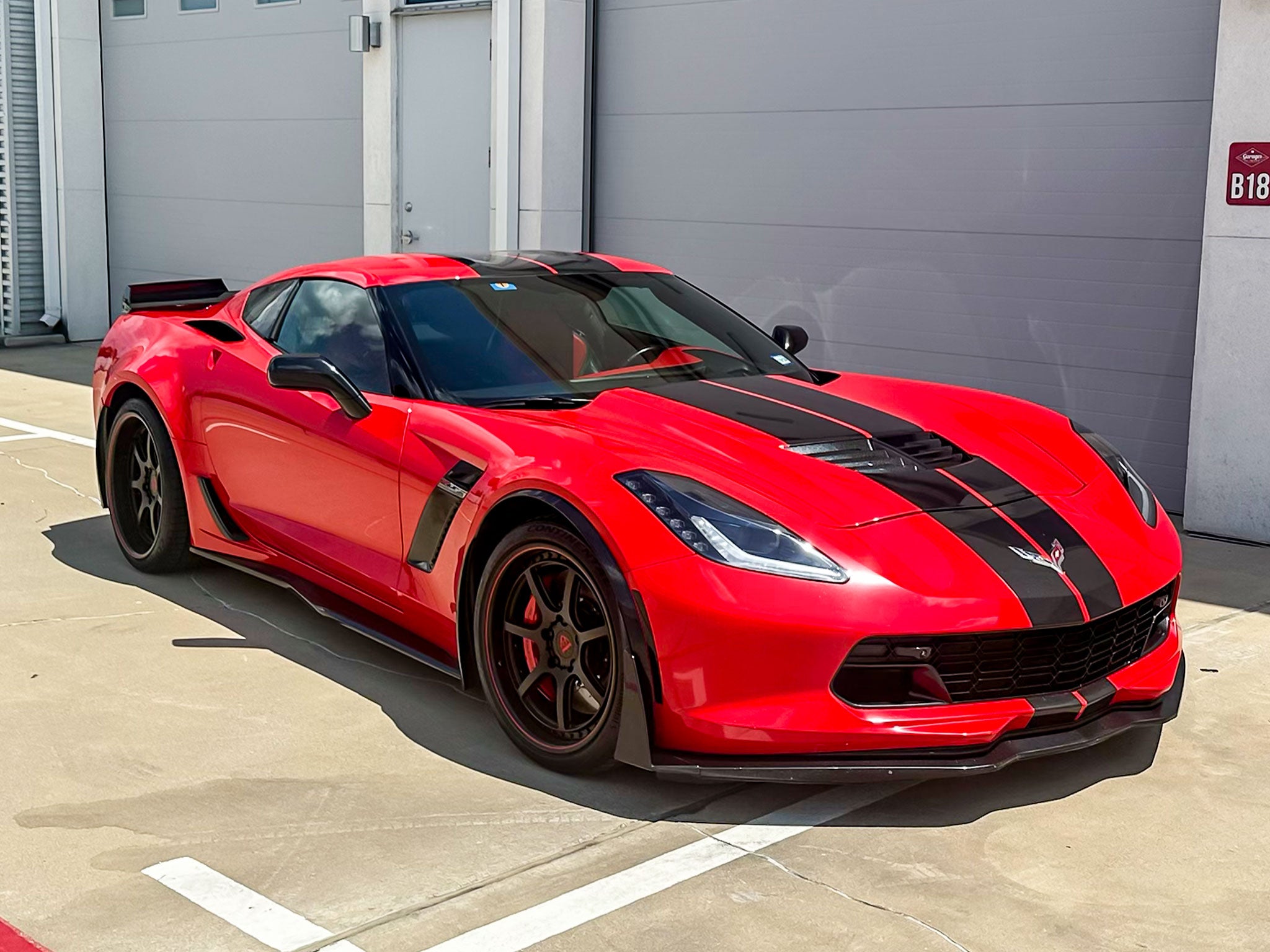 Corvette C7 ZR1 Custom Deep Dish Forged Wheels: RV-T081, Blue Carbon ...