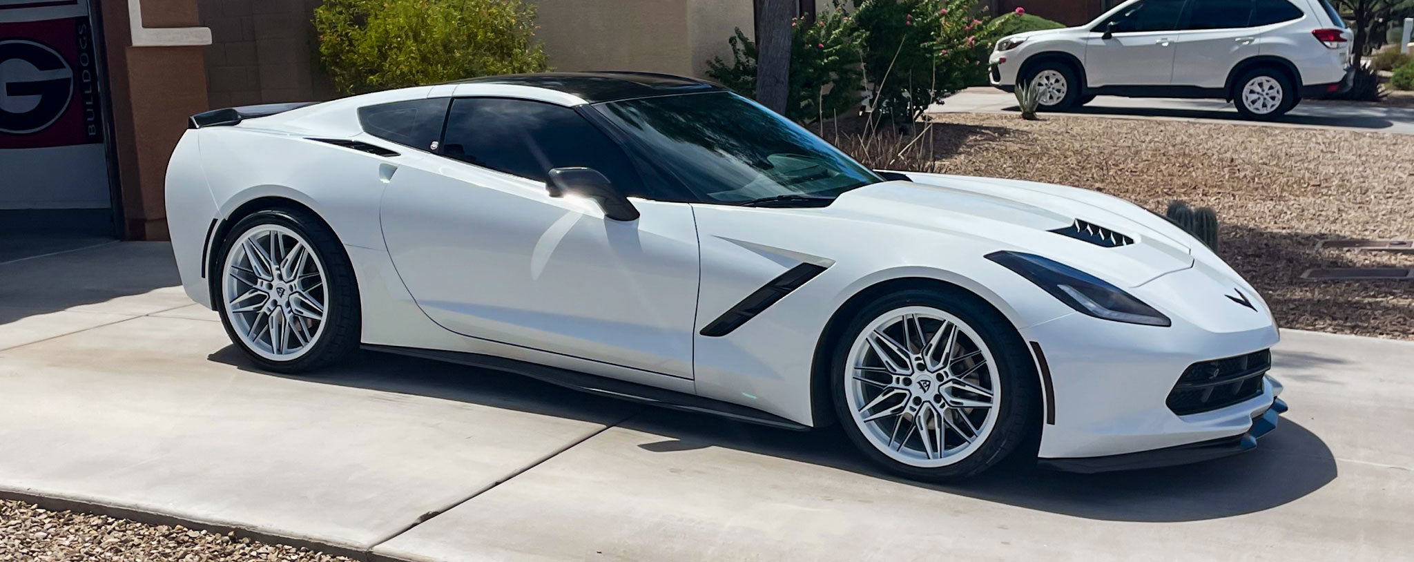 Corvette C7 ZR1 Custom Deep Dish Forged Wheels: RV-T081, Blue Carbon ...